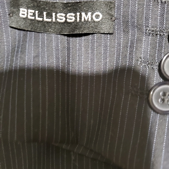 Bellissimo | Suits & Blazers | Bellissimo Mens Navy Pinstripe Suit ...